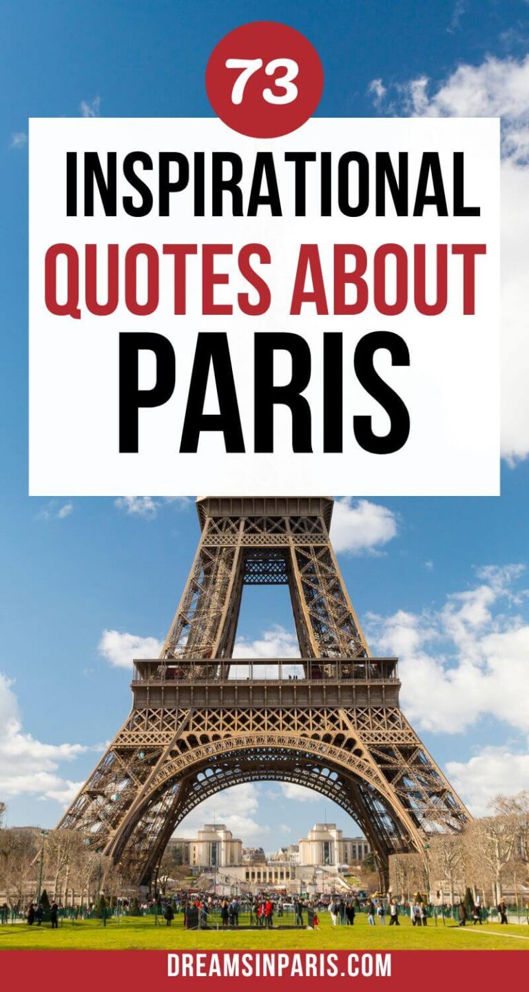 Quotes On Paris: 73 Best Paris Quotes That Will Inspire You - Dreams in ...