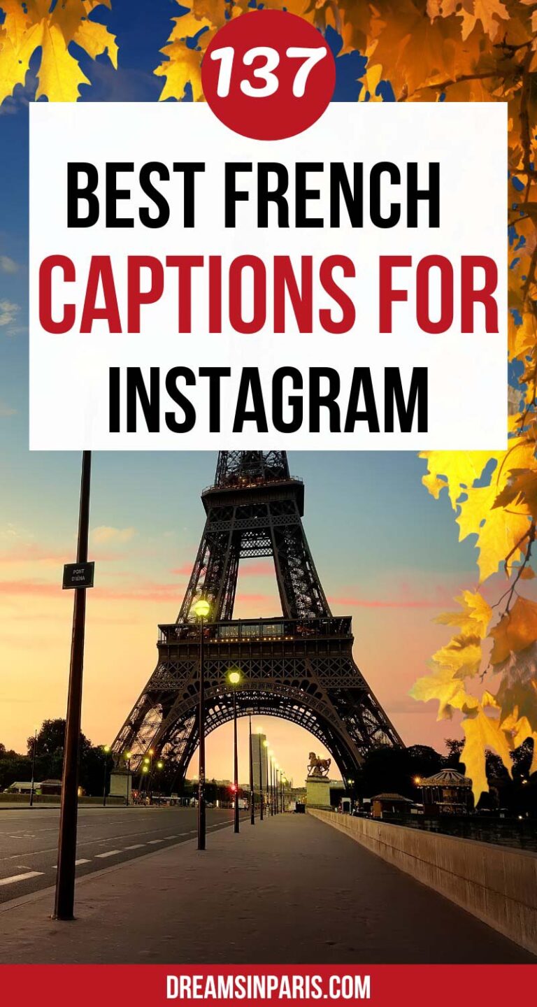 137 Best French Captions For Instagram With English Translation ...